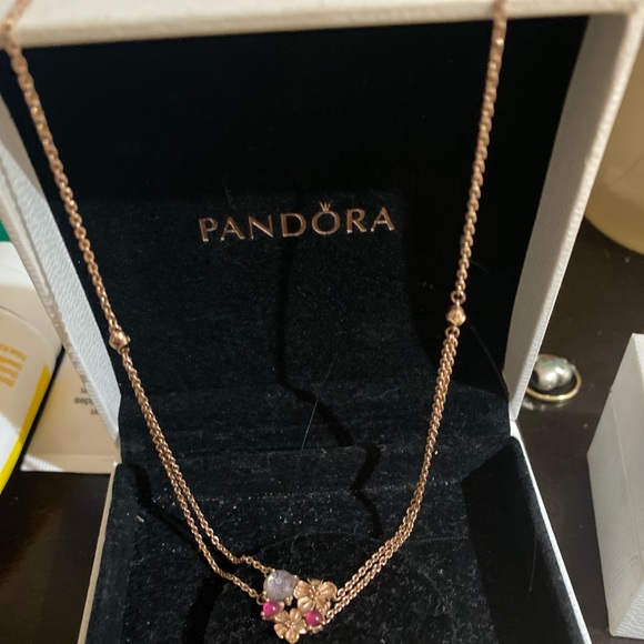 Pandora | Jewelry | Pandora Rose Gold Necklace | Poshmark